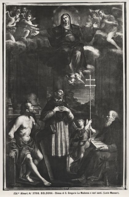 Fondazione Zeri Catalogo Massari Lucio Madonna In Gloria Con Santandrea San Carlo