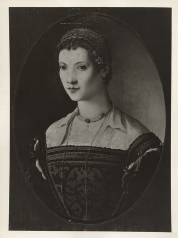 FONDAZIONE ZERI | ONLINE CATALOGUES : Anonimo fiorentino sec. XVI, Ritratto femminile