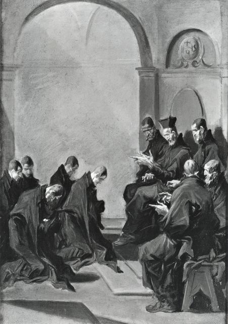 FONDAZIONE ZERI | CATALOGO : Magnasco Alessandro, Udienza di gesuiti