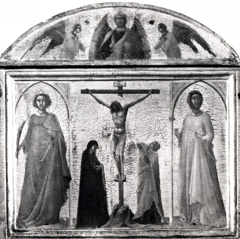 FONDAZIONE ZERI | CATALOGHI ONLINE : Lorenzetti Pietro, Crocifissione di Cristo e sante
