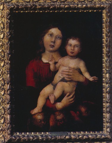 FONDAZIONE ZERI | ONLINE CATALOGUES : Liberale da Verona, Madonna con Bambino e cherubini